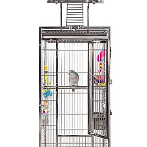 Prevue Pet Products Small Stainless Steel Playtop Bird Cage