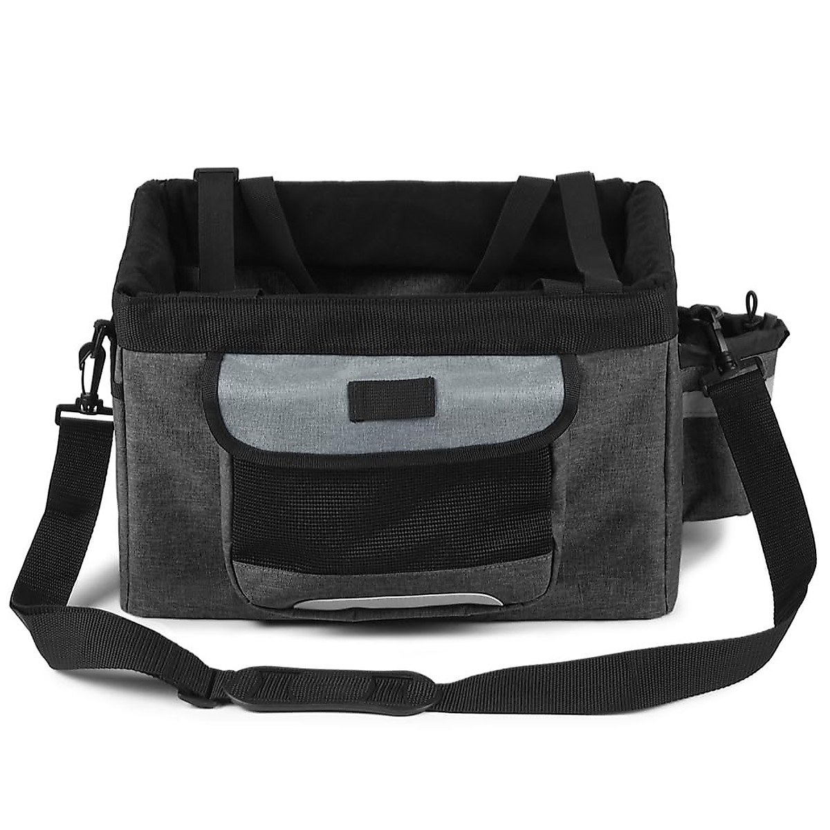 Lixada Foldable Front Bicycle Basket Removable Bicycle Pet Basket Pet Dog Cat Rabbit Carrier Camping Tote Bag