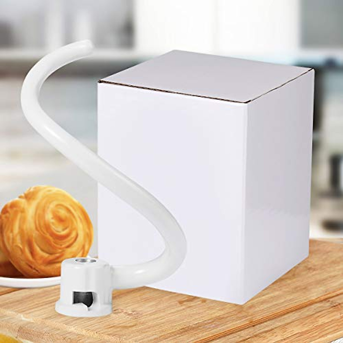 Coated Dough Hook Attachments for Kitchenaid Stand Mixer Bowl-Lift, Spiral Coated Metal Dough Hooks Fits Models KV25G0X, KV25G8X, KV25H0X, KP26M1X, KP26M8X, KL26M8X