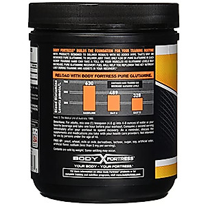 Body Fortress Pure Glutamine Powder, 10.6 Oz