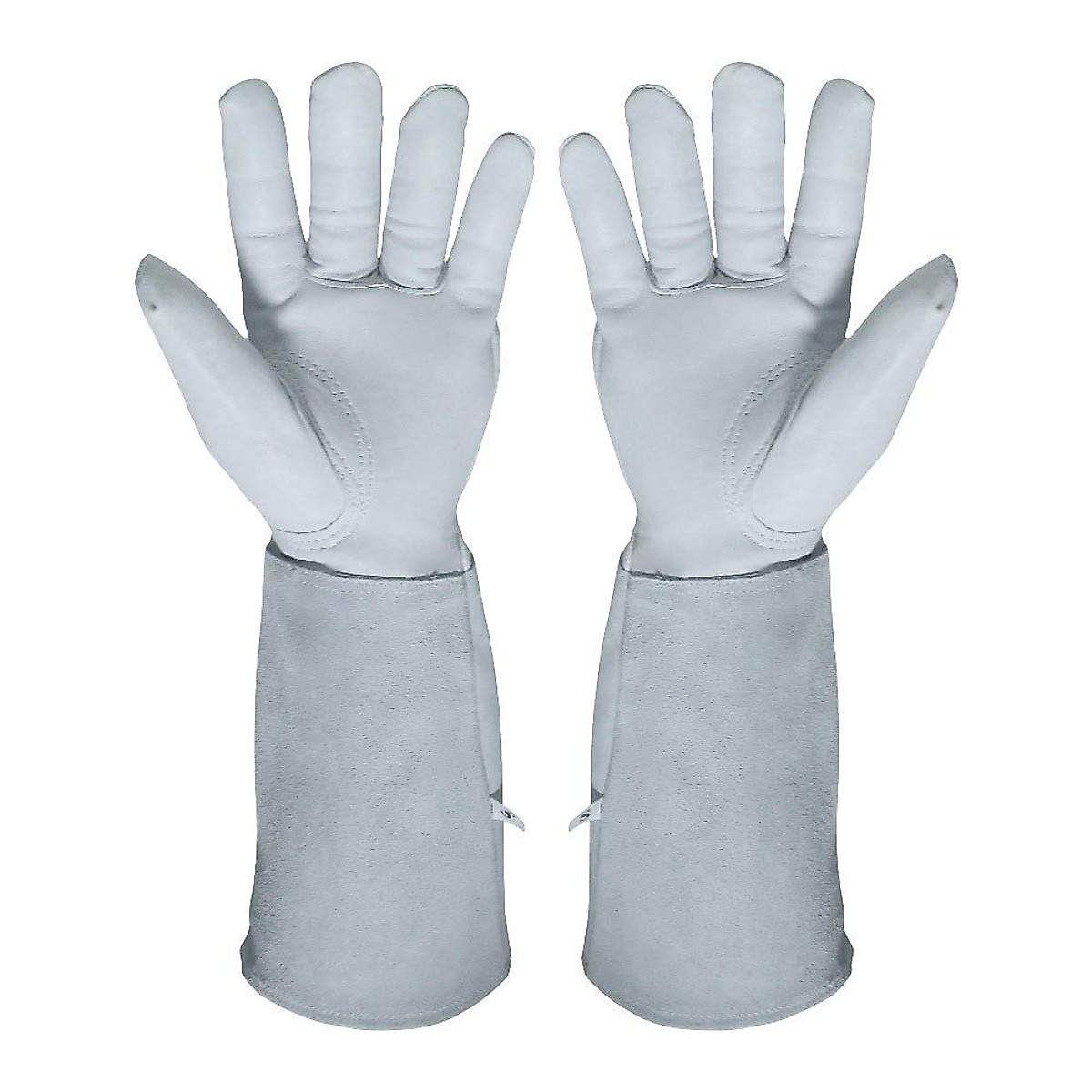 Rose Pruning Gloves for Men and Women. Thorn Proof Goatskin Leather Gardening Gloves with Long Sheepskin Gauntlet to Protect Your Arms Until The Elbow