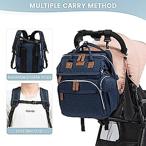 REPIG Diaper Bag Backpack, Multifunction Baby Diaper Backpack with Changing pad & Stroller Straps & Pacifier Case, Waterproof Travel Nappy Bags, Newborn Baby Essential