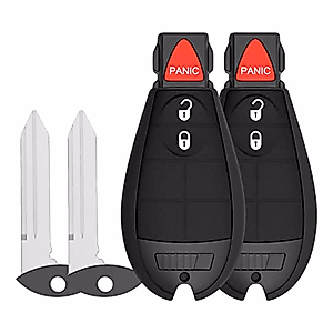 Keyless Entry Remote Key Fob Fit for 2009-2012 Dodge Ram 1500 2500 3500, 2008-2020 Grand Caravan, Journey, Durango, Chrysler Town and Country, Jeep Grand Cherokee, Commander (FCCID: M3N5WY783X)