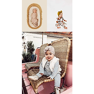 Newborn Baby Toddler Cotton Hat Baby Girl Knotted Hat Cute Donut Soft Turban Bow Cap Set (BHT 8)