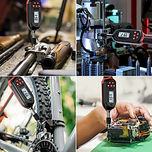 VANPO Digital Torque Screwdriver 2.66-53.1 in-lbs/0.3-6 Nm, Adjustable Screwdriver Torque Wrench Set with Buzzer/LED Indicator Notification for Bike Repairing, Tools, Maintenance and Mounting