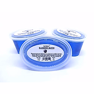 3 Pack BLUEBERRY MUFFIN Gel Melts for Warmers and Burners PEEL, MELT and ENJOY