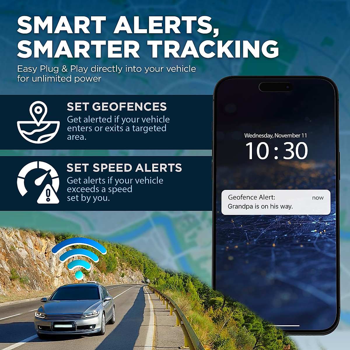 Lightning GPS OBD-II Real-Time GPS Tracker for Vehicles – Easy Installation, Flexible Subscription Plans for Cars, Trucks, Fleets & Teen Drivers – GPS Locator w/Instant Alerts – Subscription Required