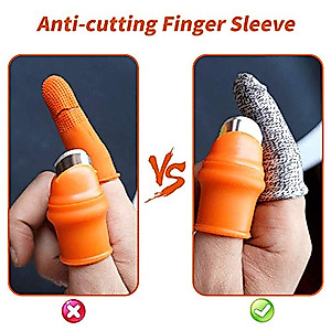 YBB 12 Pcs Gardening Silicone Thumb Knife Harvesting Tool, Separator Finger Plant Fruit Picking Knife Garden Tool (S)