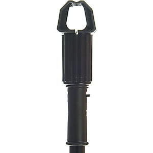 Carlisle FoodService Products 3697000 Vinyl Coated Metal Mop Handle, 15/16" Diameter x 60" Length, Black, for Jaw Style Wide Band Mops