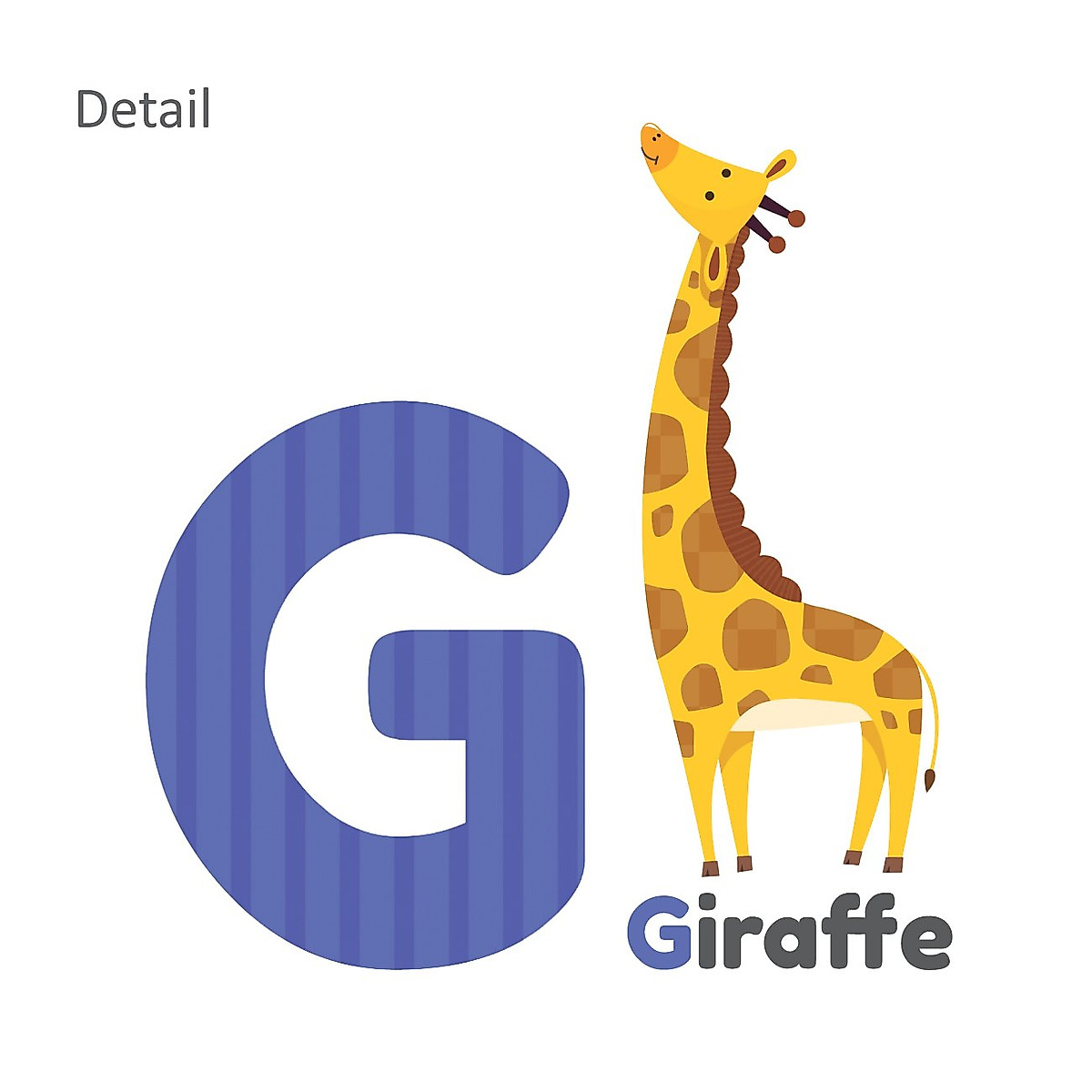 DECOWALL DS-8014 Colourful Animal Alphabet ABC Kids Wall Stickers Wall Decals Peel and Stick Removable Wall Stickers for Kids Nursery Bedroom Living Room (Small) décor