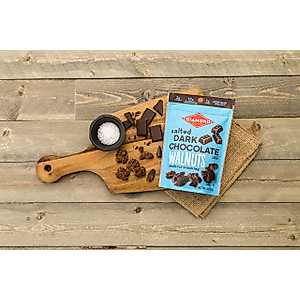 Diamond of California Salted Dark Chocolate Walnuts, 4 oz, 1 Pack