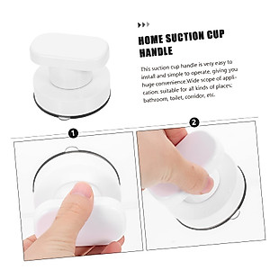 Suction Grab Bar Bathroom Handrail Plastic Suction Shower Grab Bars Kitchen Cabinet Knobs Cupboard Handles Suction Cup Shower Handle Suction Grip Bar White