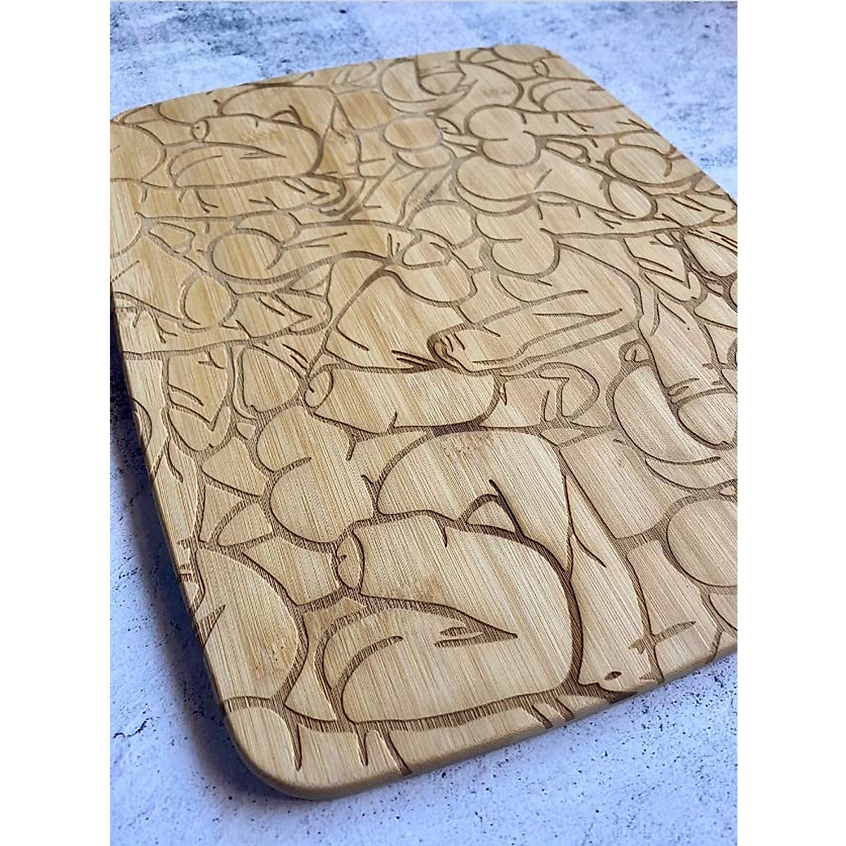 8" x 10" Cockcuterie Bamboo Cutting Board, Penis Engraved Cutting Board, Custom Cutting Board, Party Board, Gift Idea