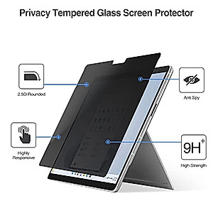 ProCase Microsoft Surface Pro 9 13 inch Privacy Screen Protector, Anti-Spy Tempered Glass Ultra Thin Tinted Screen Film Guard for 13.0 inch Surface Pro 9 2022 Release