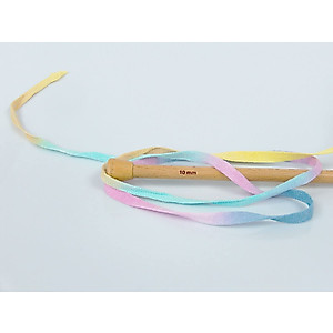 250 gr ICE YARNS VISCOT Ribbon Color (60% Cotton 40% Viscose) Yarn Yellow Light Grey Pink Blue Mint Green