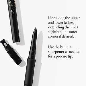 LAURA GELLER NEW YORK INKcredible Gel Eyeliner - Indigo Night - Waterproof Smudge-proof Eyeliner Pencil - Built in Sharpener