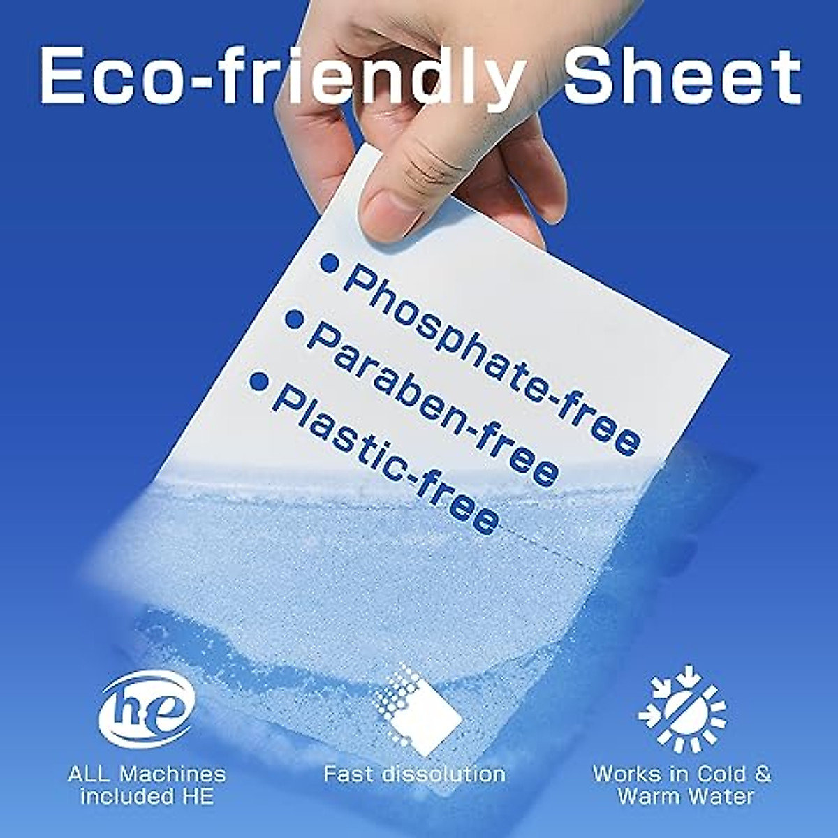 Soulink Laundry Detergent Sheets Up to 80 Loads, Eco Friendly Detergent Strips for Travel & Home - No Plastic Jug Soap sheets, Plant-based, Hypoallergenic. Safe for Sensitive Skin (Fresh Linen)