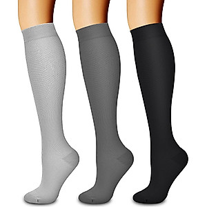 3 Pack Medical Compression Sock-Compression Sock for Women and Men-Best for Running,Nursing,Sports