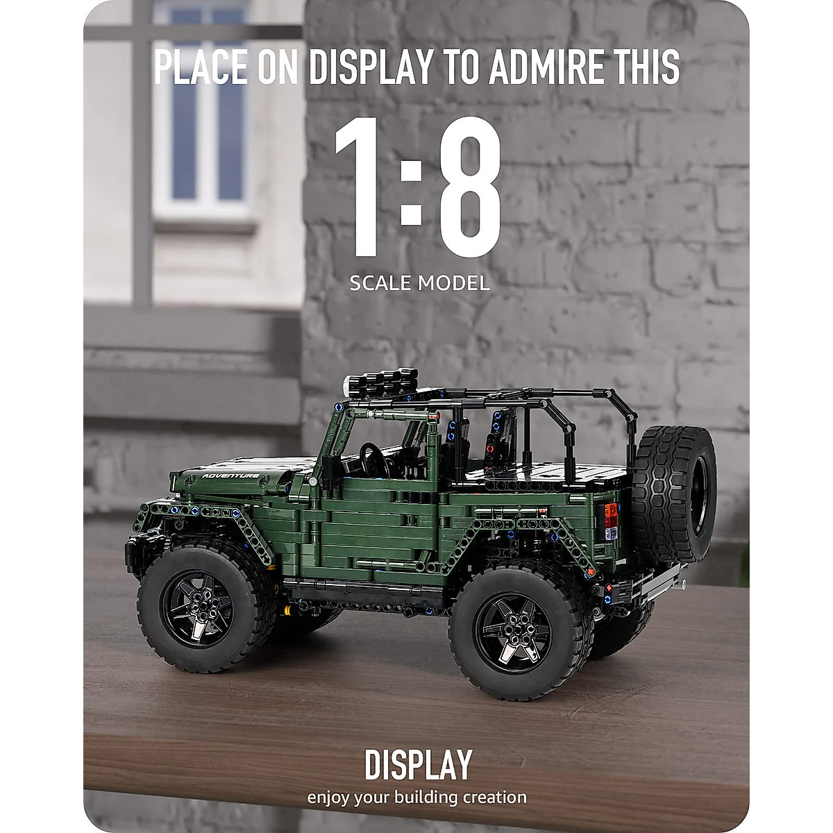 Nifeliz Off-Road Pickup Wrange, 1:8 MOC Technique Building Set, Engineering Model Car Toy for Adults (2,096 Pieces)