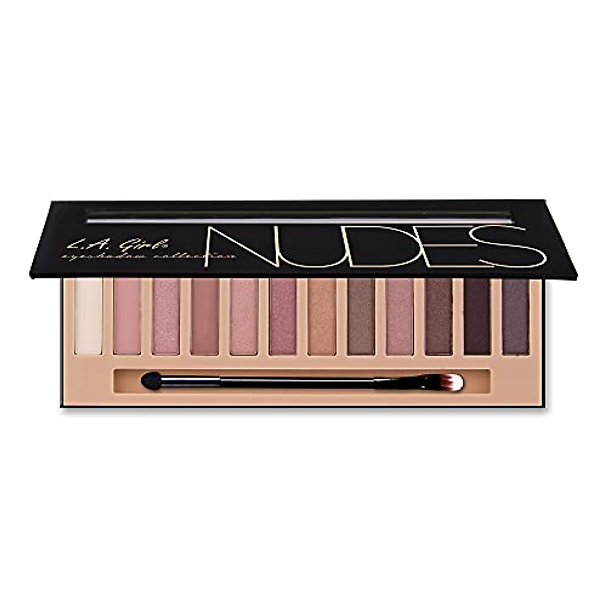 L.A. Girl Beauty Brick Eyeshadow, Nudes, 0.42 Ounce, Powder