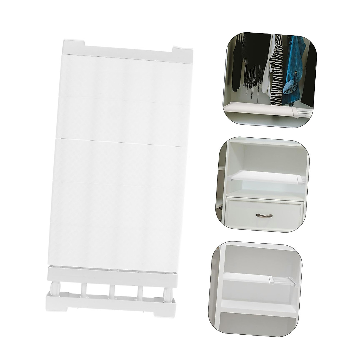 Cabilock Dressing Table Shelf Organizer for Home Retractable Rack Shelf Clothes Closet Portable Shelves Partition Plate Cabinet Storage Rack Clothing Wardrobe Rack Splitter