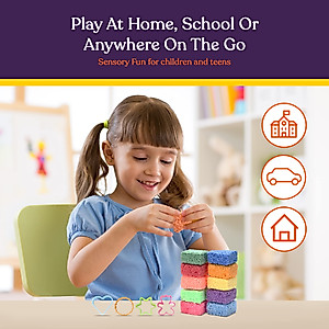 Special Supplies Fun Foam Modeling Foam Beads Play Kit, Children’s Educational Clay for Arts Crafts Kindergarten, Preschool Kids Toys Develop Creativity, Motor Skills (10-Pack)