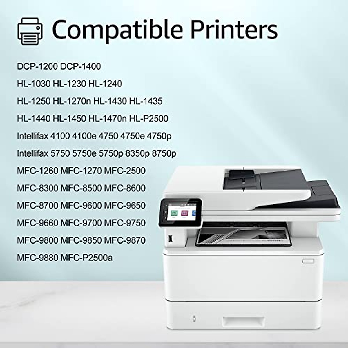 greencycle 1 Pack TN460 TN-460 Black Toner Cartridge Compatible for Brother DCP-1200 HL-1030 MFC-1260 Laser Printer