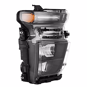 KARPAL Headlights Assembly Kit for 2020-2023 Chevy Silverado 2500HD 3500HD Halogen Headlights Driver + Passenger Side Pair Replacement 84738616 84738617 GM2502504 GM2503504