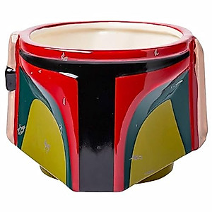 Silver Buffalo Star Wars Boba Fett’s Helmet with Battle Scars Ceramic 3D Sculpted Mug, 20 Ounces