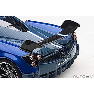 Autoart Pagani Huayra BC Blu Francia/Candy Blue Metallic with Carbon Accents 1/18 Model Car
