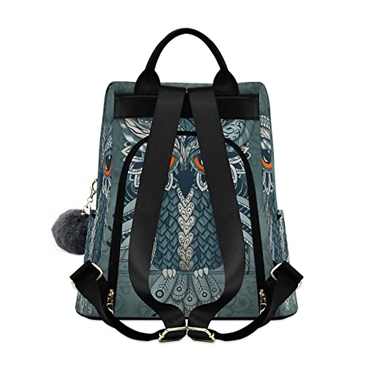 ALAZA Vintage Owl Backpack Purse for Women Travel Casual Daypack College Bookbag Work Business Ladies Shoulder Bag