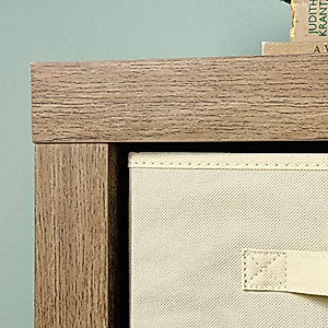 Sauder Stow-Away 8-Cube Organizer, L: 30.91" x W: 15.39" x H: 57.87", Lintel Oak Finish