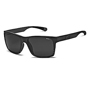 Zeal Optics Brewer | Plant-Based Polarized Sunglasses for Men & Women - Matte Black/Polarized Dark Grey Lens