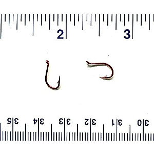 100 Gerry's Tackle 2X Strength Red Salmon Egg Hooks Size 10