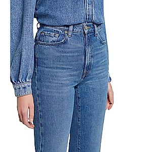 7 For All Mankind Women's Logan Stovepipe Straight Leg Jeans in Explorer