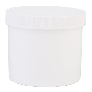 Consolidated Plastics Wide-Mouth Jar with Cap, 2 oz, White, 88 Piece