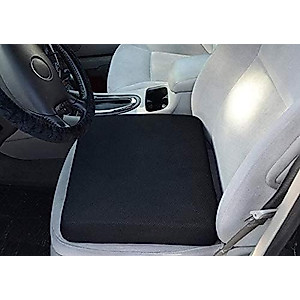 Seat Cushions for Office Chairs，Portable Memory Foam Seat Cushion for Coccyx Non Slip Bottom with Carry Handle,Washable Cover (Black)