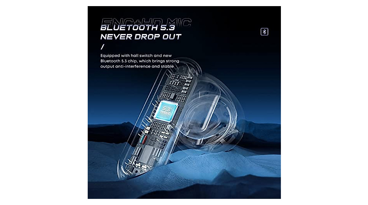 Langsdom Wireless Earbuds with Noise Reduction & Bluetooth 5.3