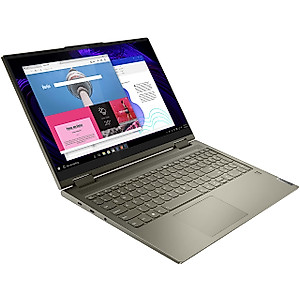 2022 LENOVO Yoga 7i 2-in-1 Laptop 15.6 inch FHD Touchscreen Intel EVO Platform 11th Core i7-1165G7 Iris Xe Graphics 12GB DDR4 512GB NVMe SSD WI-FI 6 Windows 11 Home Fingerprint Backlit Keyboard