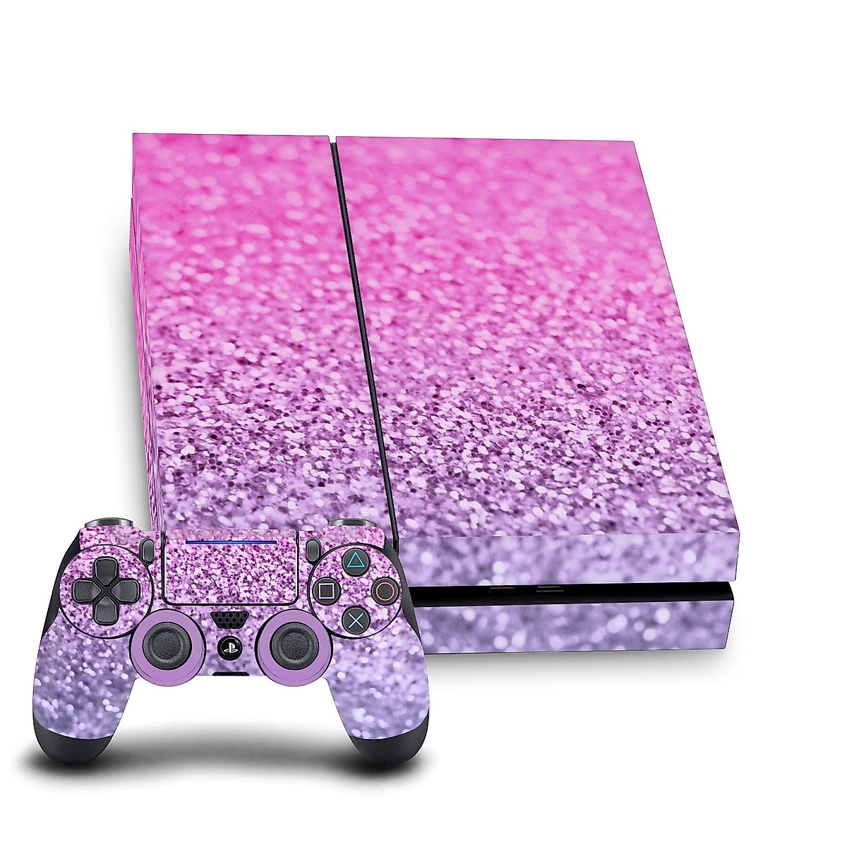 Head Case Designs Officially Licensed Monika Strigel Lavender Pink Art Mix Vinyl Sticker Gaming Skin Case Cover Compatible With Sony PlayStation 4 PS4 Console and DualShock 4 Controller Bundle