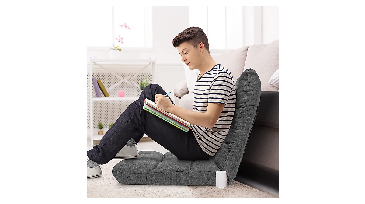Giantex Adjustable Floor Gaming Chair - Comfortable Recliner for Living