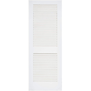 Louver-Louver Plantation Interior Door Slab Kimberly Bay® White (80x30)
