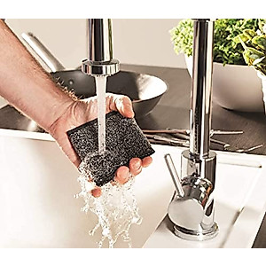 Vileda Glitzi Power INOX Steel Sponge for Stubborn Dirt, 2 Pieces