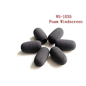 LINHUIPAD Microphone Covers Compatible with Lightspeed Aviation Pilot Headset Mic Windshield Foam Sponge Windscreen Pack of 10 x