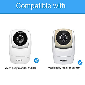 Anbage Baby Monitor Mount Baby Camera Holder Flexible Twist Mount Compatible with Vtech Monitor VM901, Vtech Monitor VM919, Attached for Crib, Shelves or Other Places (1 Pack)