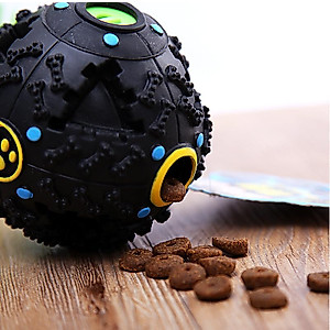 Pawcia Giggle Ball, Giggle Sound Dog Ball, Dog Chew Toys, Dog Toy Ball Fun Squeaky Wobble Giggle Sound, Interactive Hard Tough Pet Toy, Interactive Fetch Dog Ball, Dogs Food Dispenser (4.7in Pink)