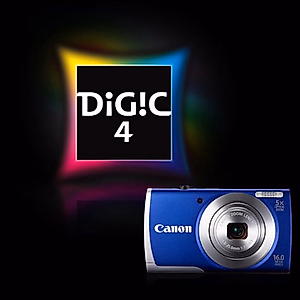 Canon PowerShot A2600 IS 16.0 MP Digital Camera with 5x Optical Zoom and 720p Full HD Video Recording (Blue)