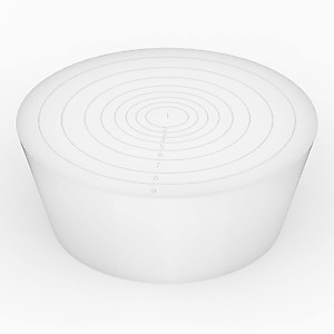 stonylab Silicone Filter Adapter Cones, 9-Pack Durable Tapered Collar Rubber Stopper Buchner Funnel Flask Cones Adapter Set, Wear Resistance Smooth Surface, White