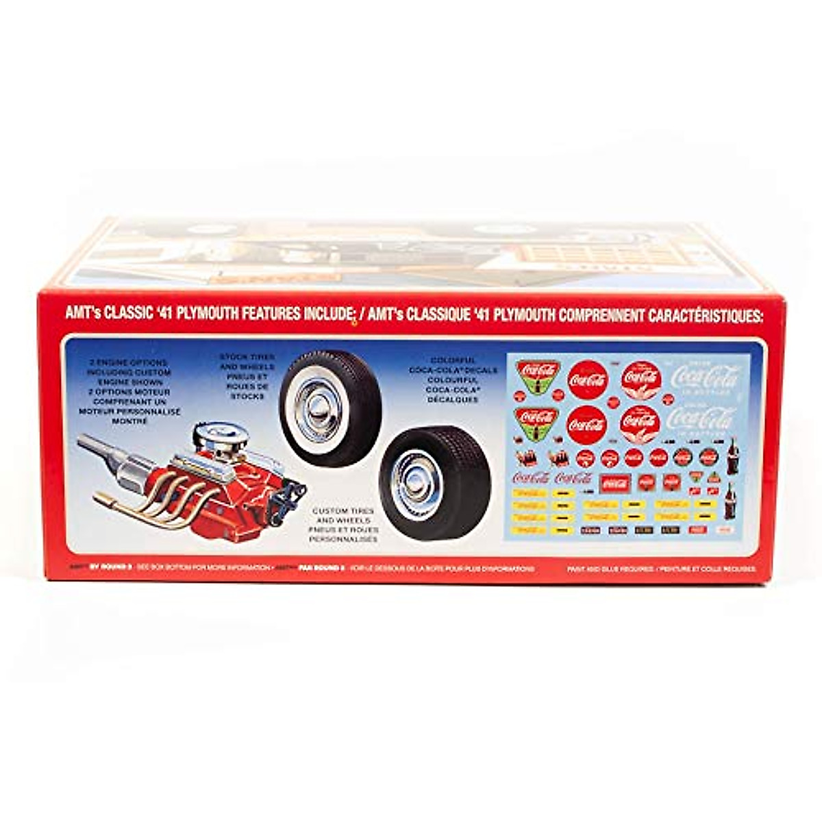 AMT 1941 Plymouth Coupe (Coca-Cola) 2T 1/25 Scale Model Kit (AMT1197M)