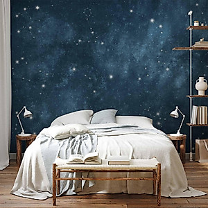 artgeist Wall Mural Stars 135x101 in - Peel and Stick Self-Adhesive Wallpaper Removable Large Sticker Foil Wall Decor Print Picture Image Design Sky Night Clouds Constellation i-A-10014-a-a